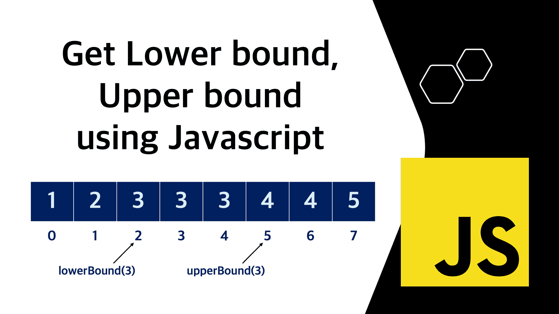 JavaScript로 upper bound, lower bound 구하기 | 사이다 데브로그 CIDER DEVLOG